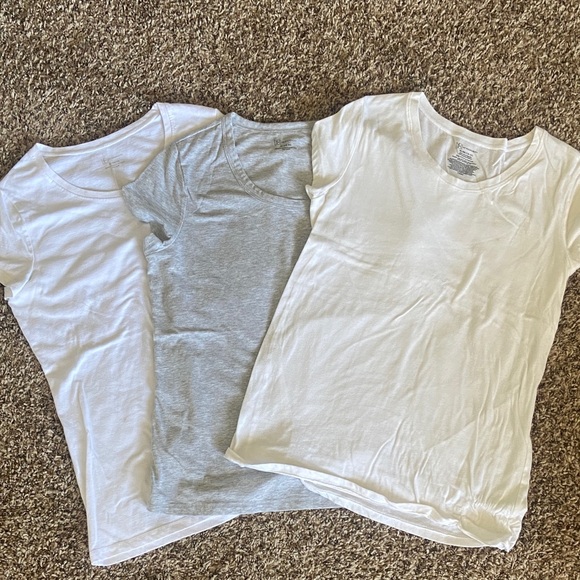 No Boundaries | Tops | No Boundaries White Gray And Cream Short Sleeve ...